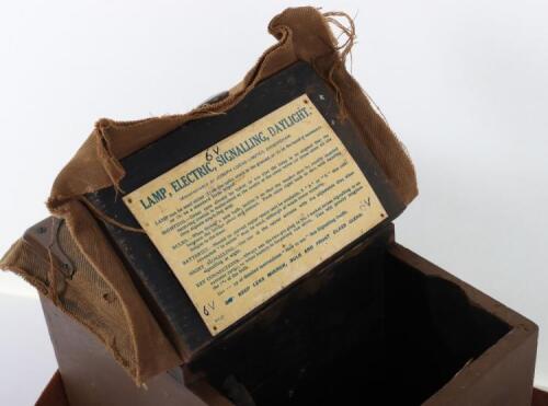 WW1 British 1918 Signalling Lamp in Carry Case