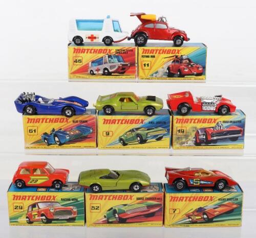 Eight Boxed Matchbox Lesney Superfast Models
