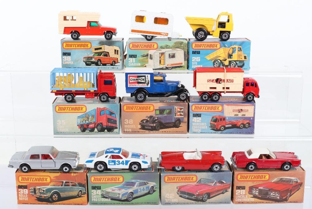Ten Boxed Matchbox Lesney Superfast Models